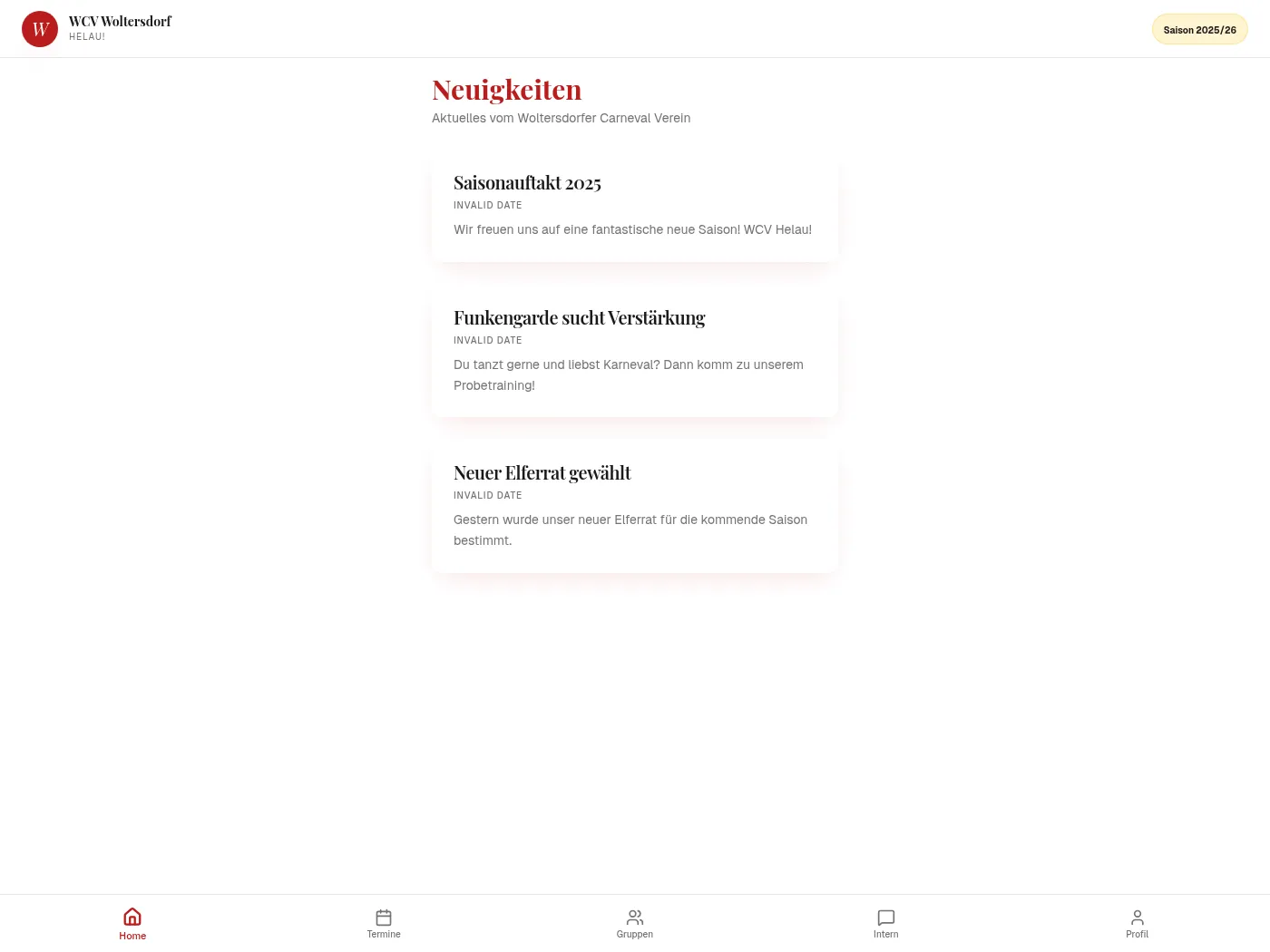 Woltersdorf Karneval App