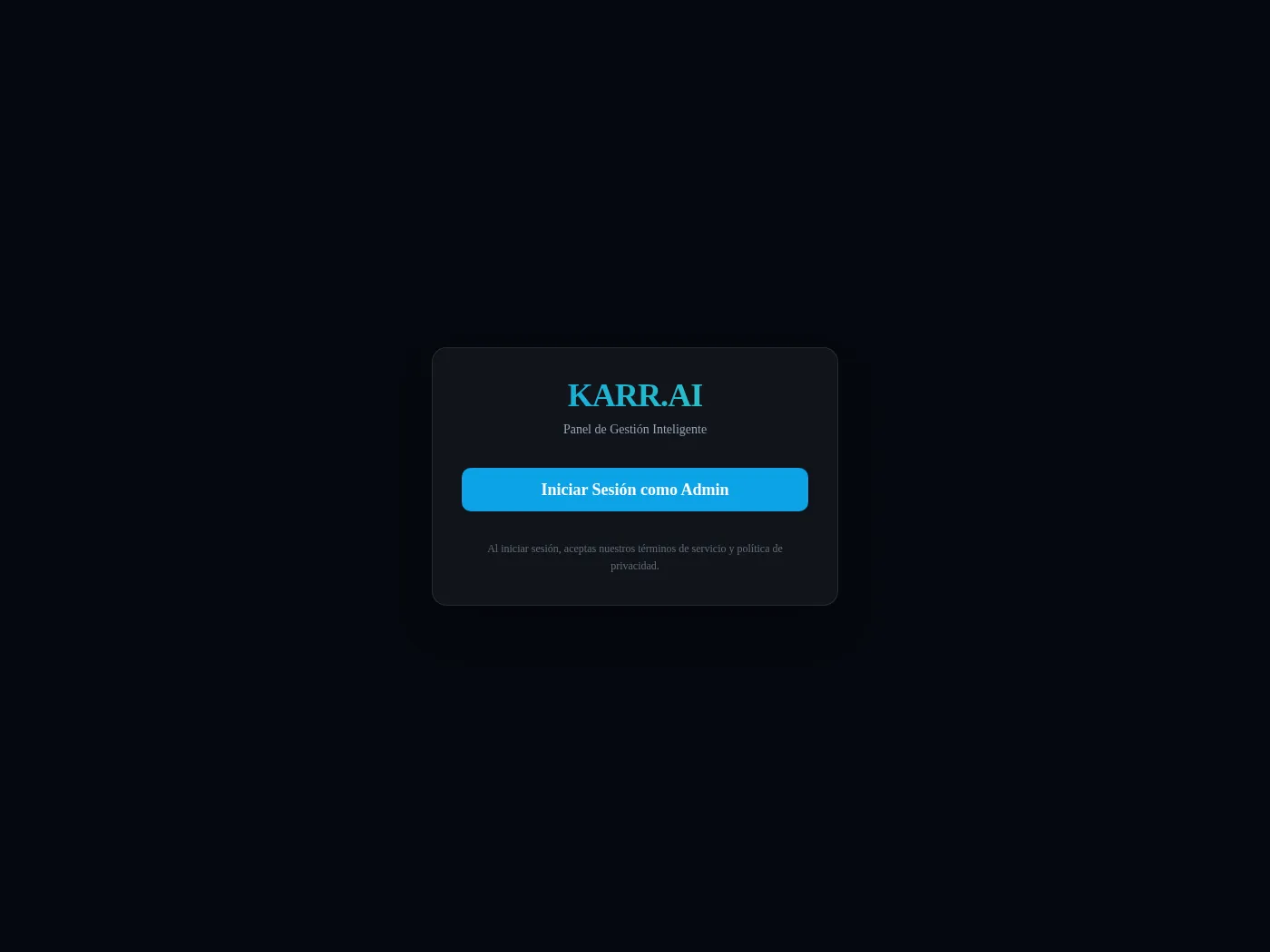 KARR.AI Admin Panel