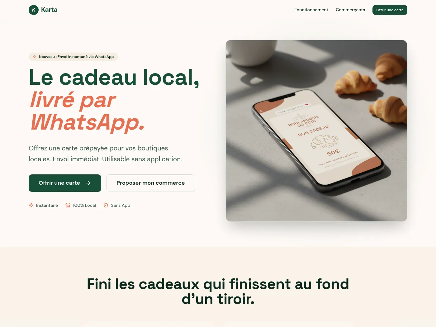 Karta Landing Page
