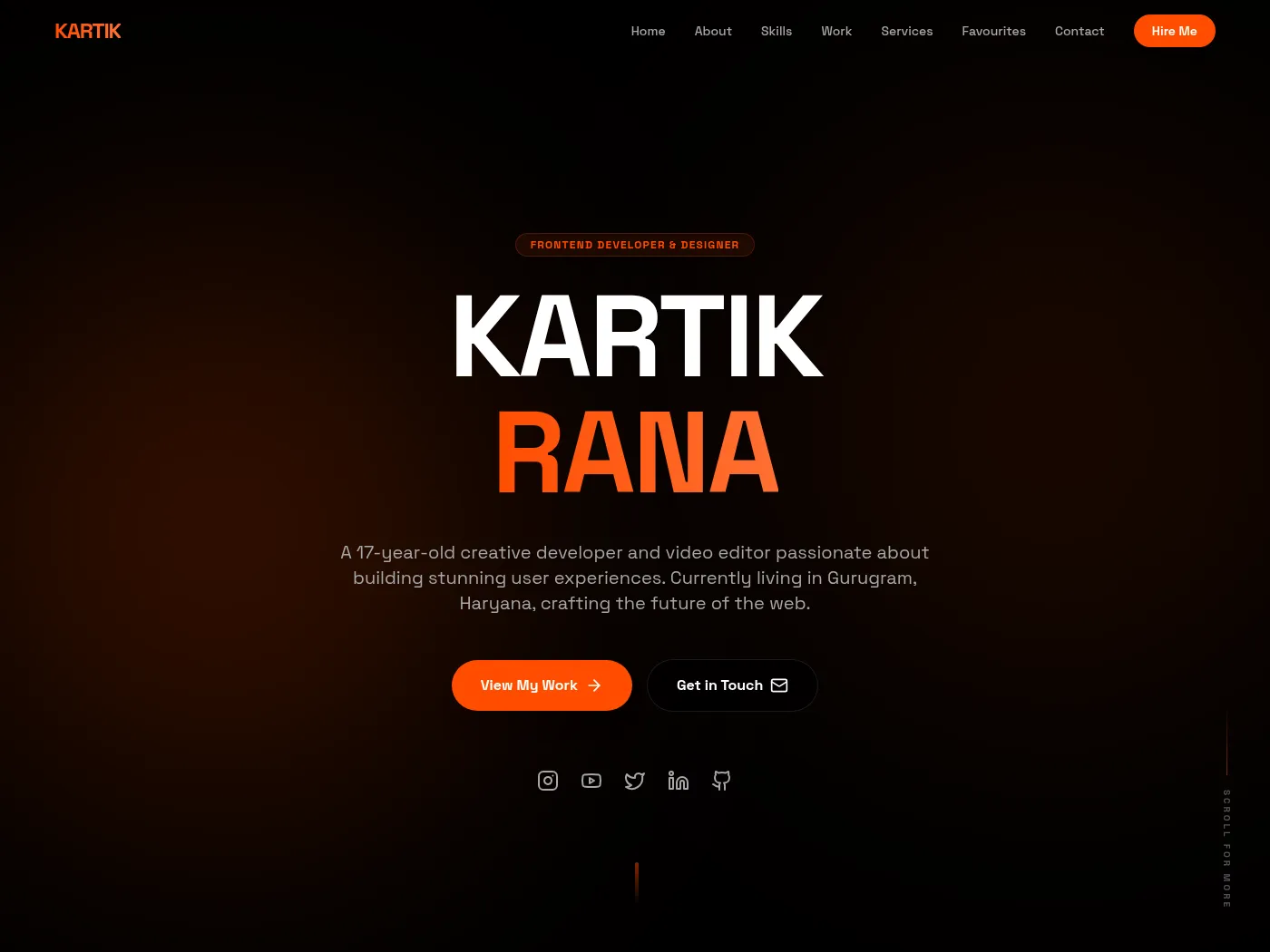 Kartik Rana Portfolio Pro