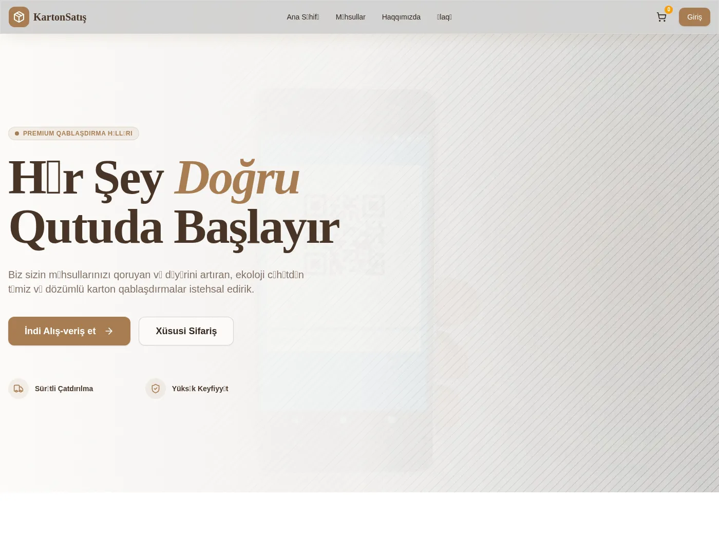 KartonSatış Platformu