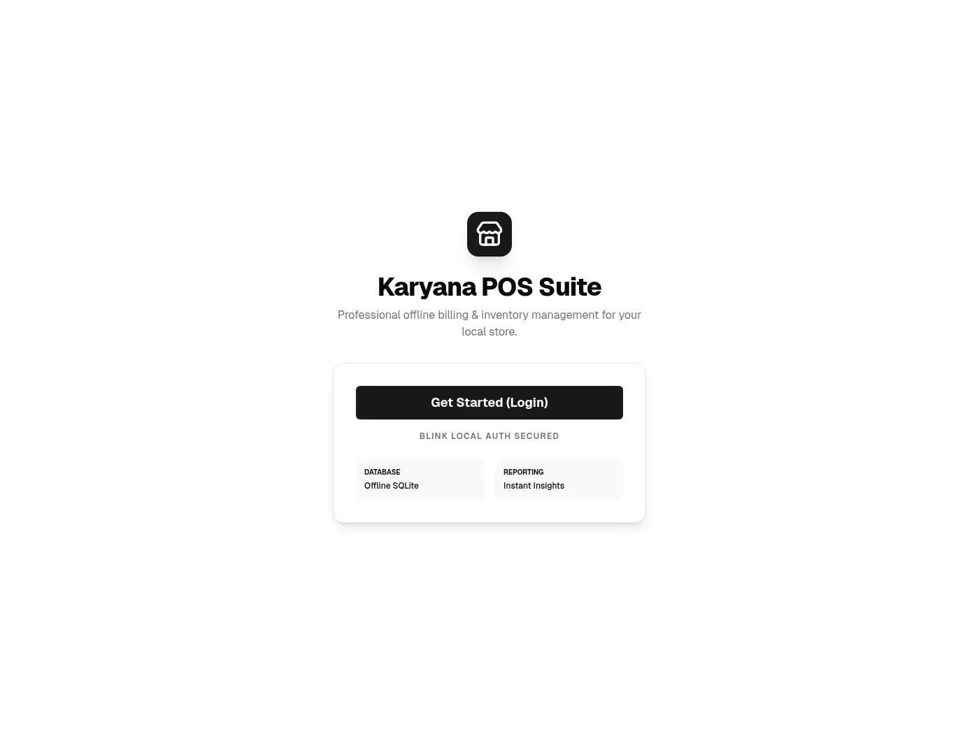 Karyana POS Offline Suite
