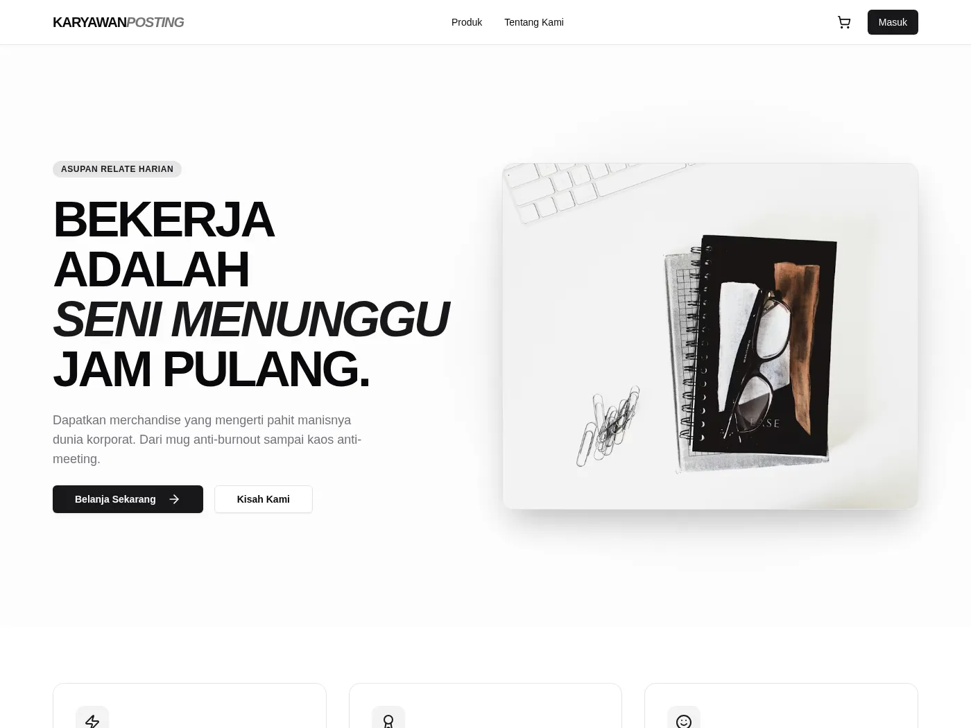 Karyawan Posting E-Commerce