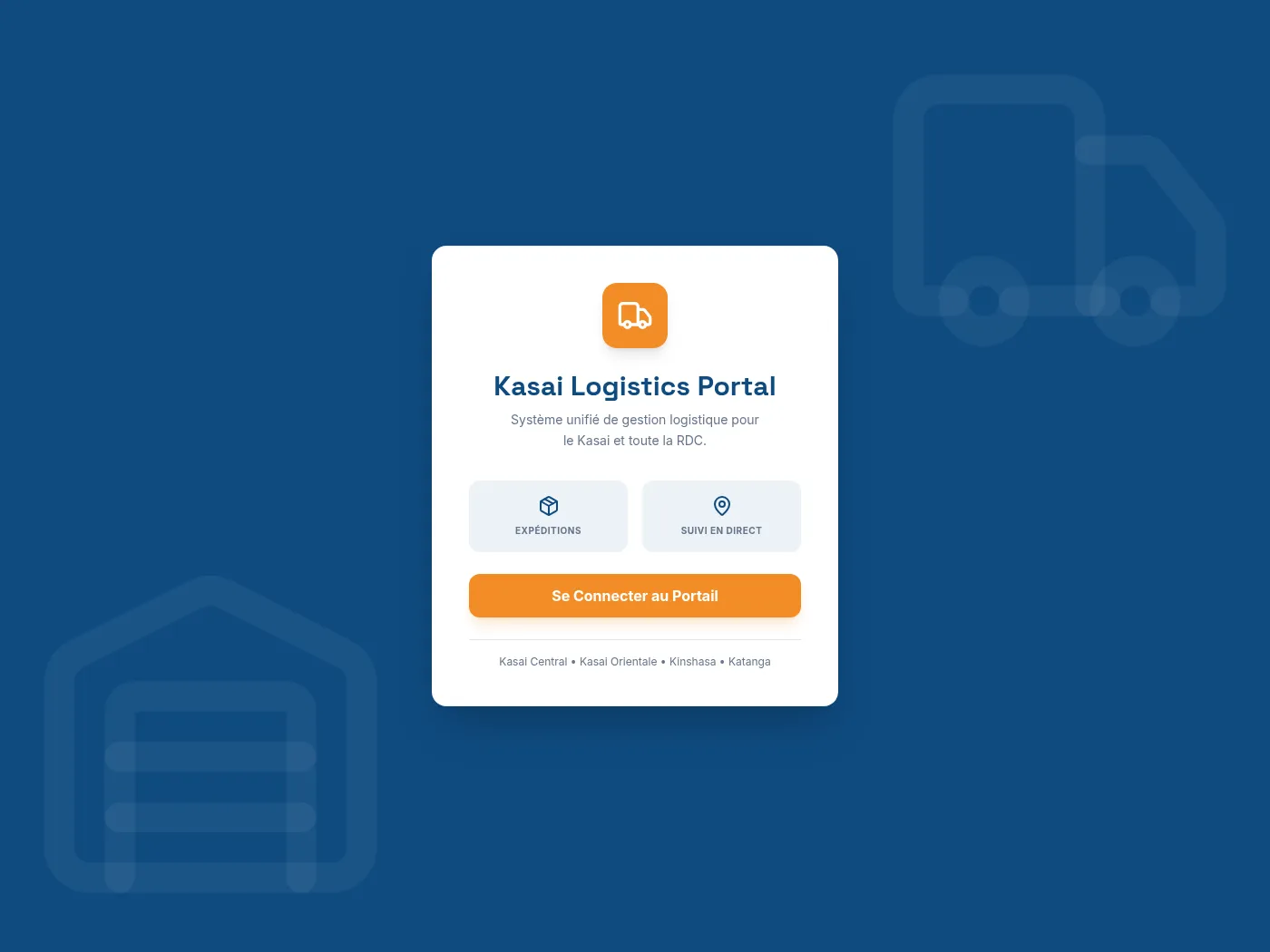 Kasai Logistics Portal