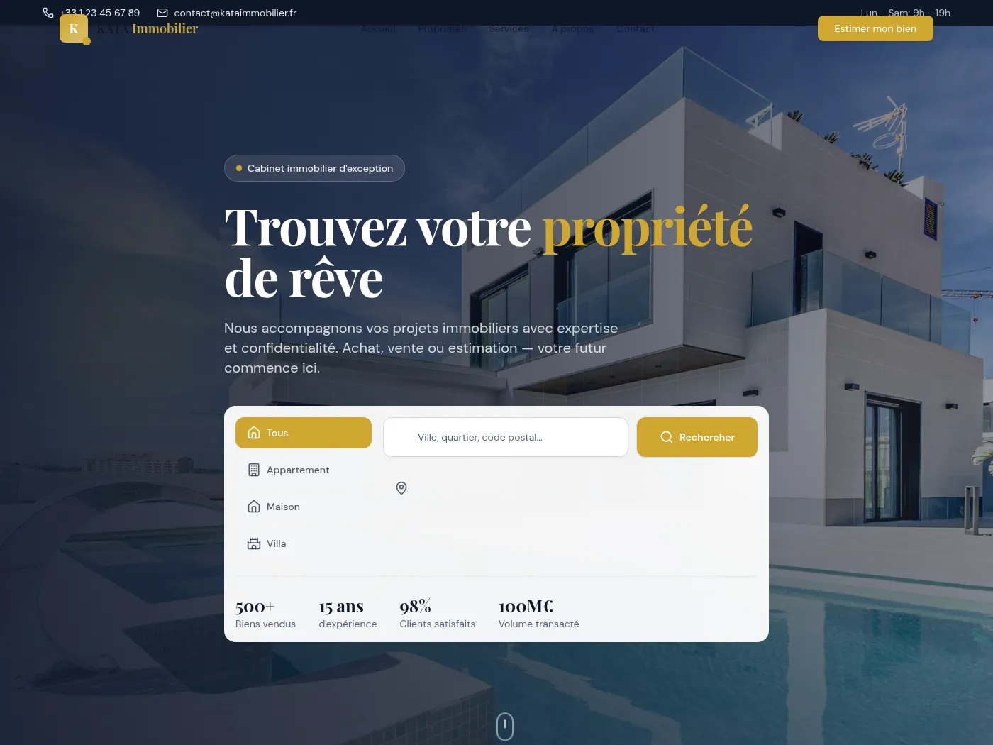KATA Immobilier Pro Site