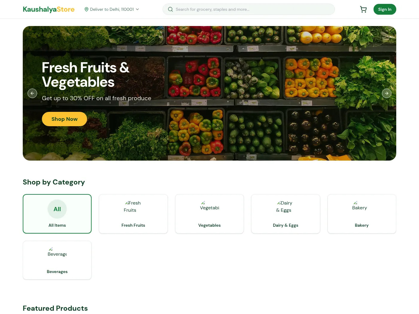 Kaushalya Store Web