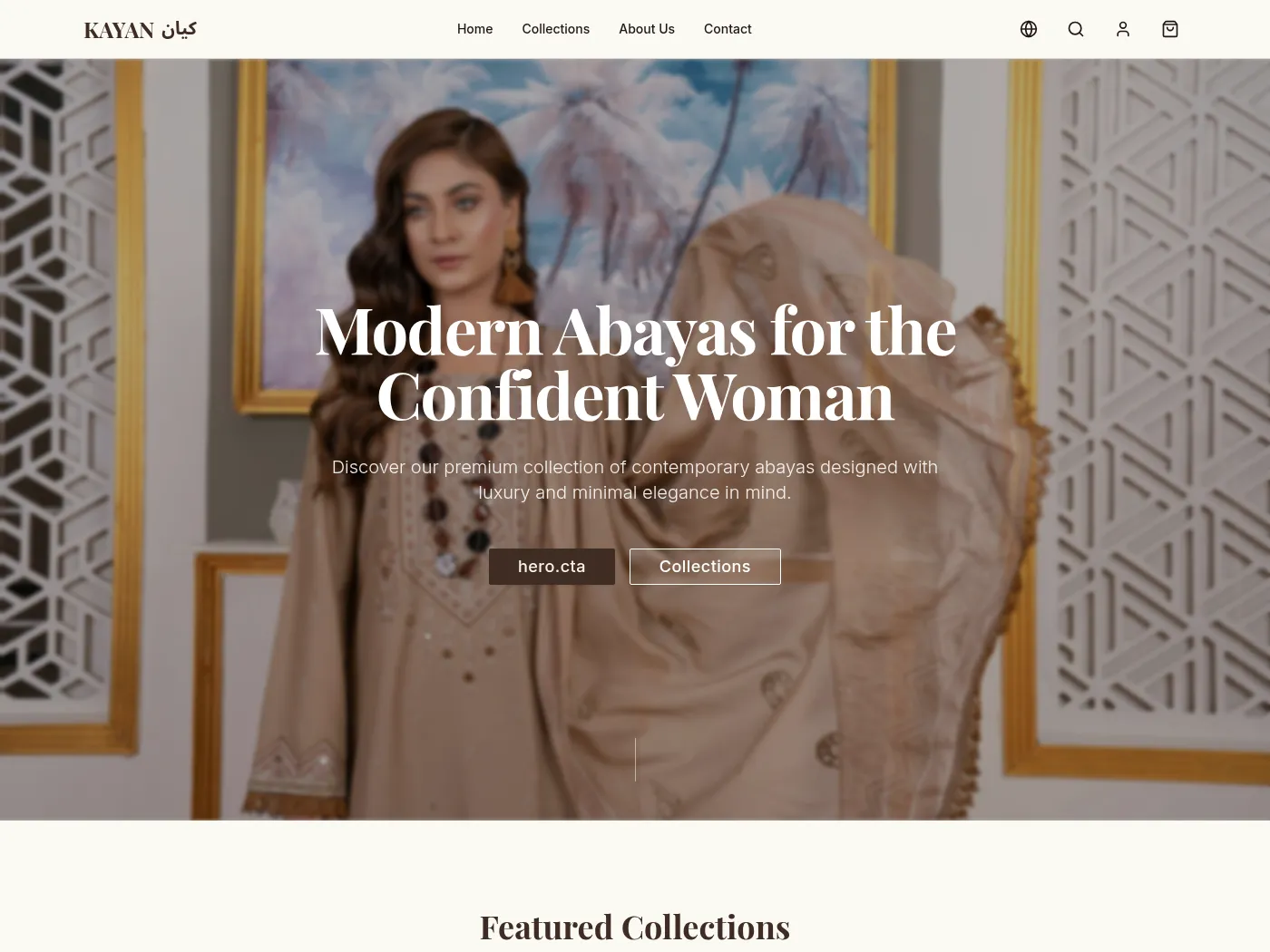 KAYAN Abaya Storefront