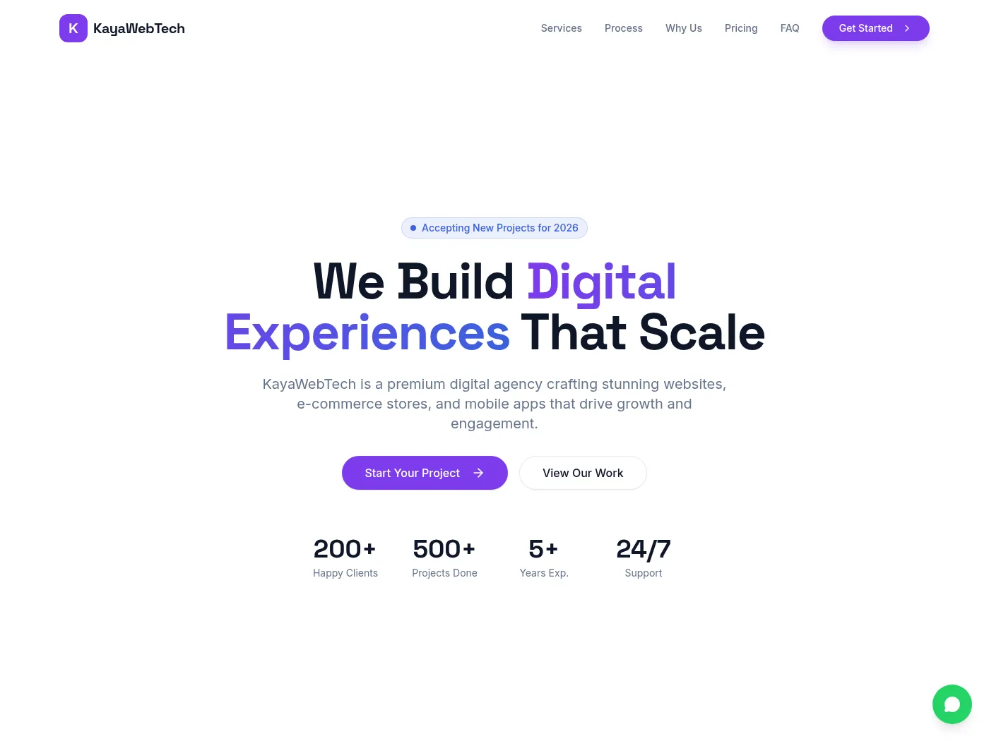 KayaWebTech Agency Site