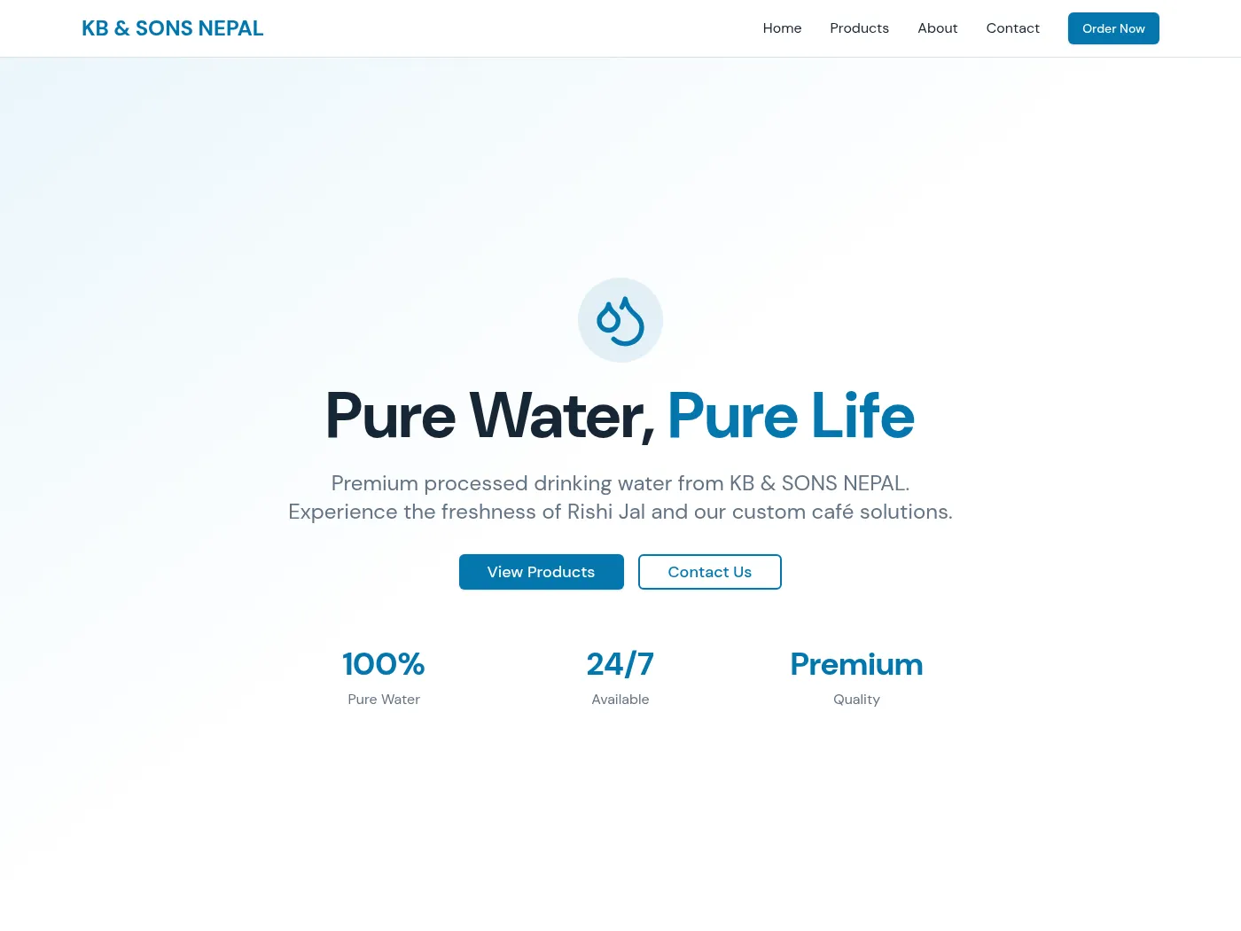 KB & Sons Water Site