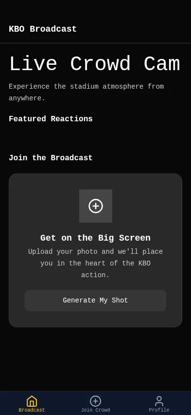 KBO Broadcast Viewer Cam