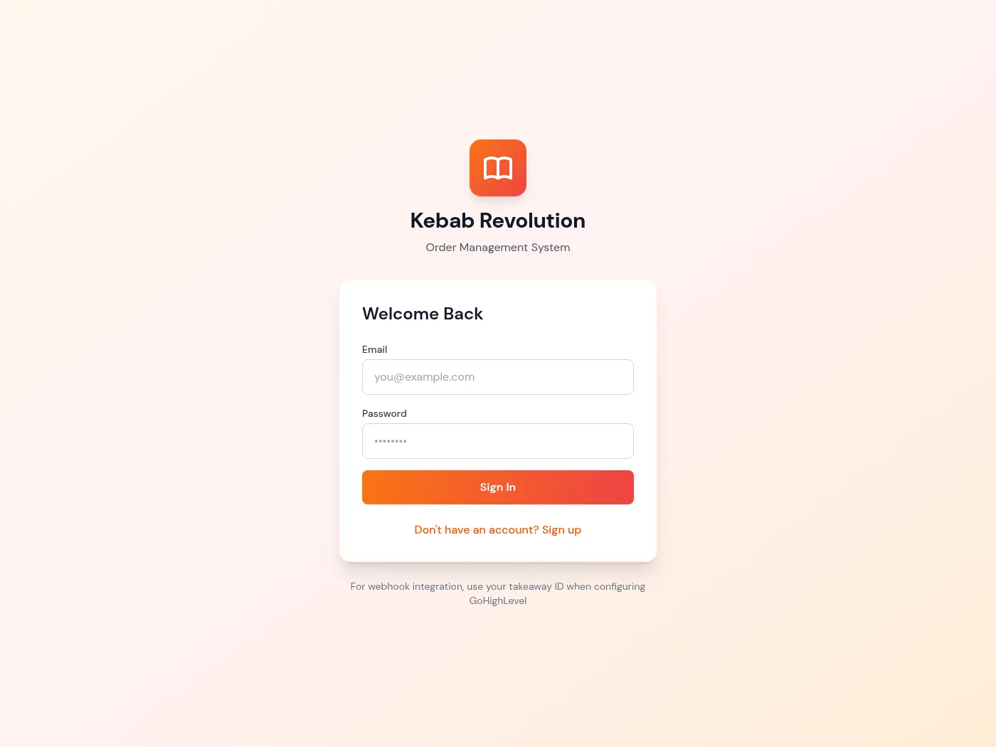 Kebab Revolution Orders