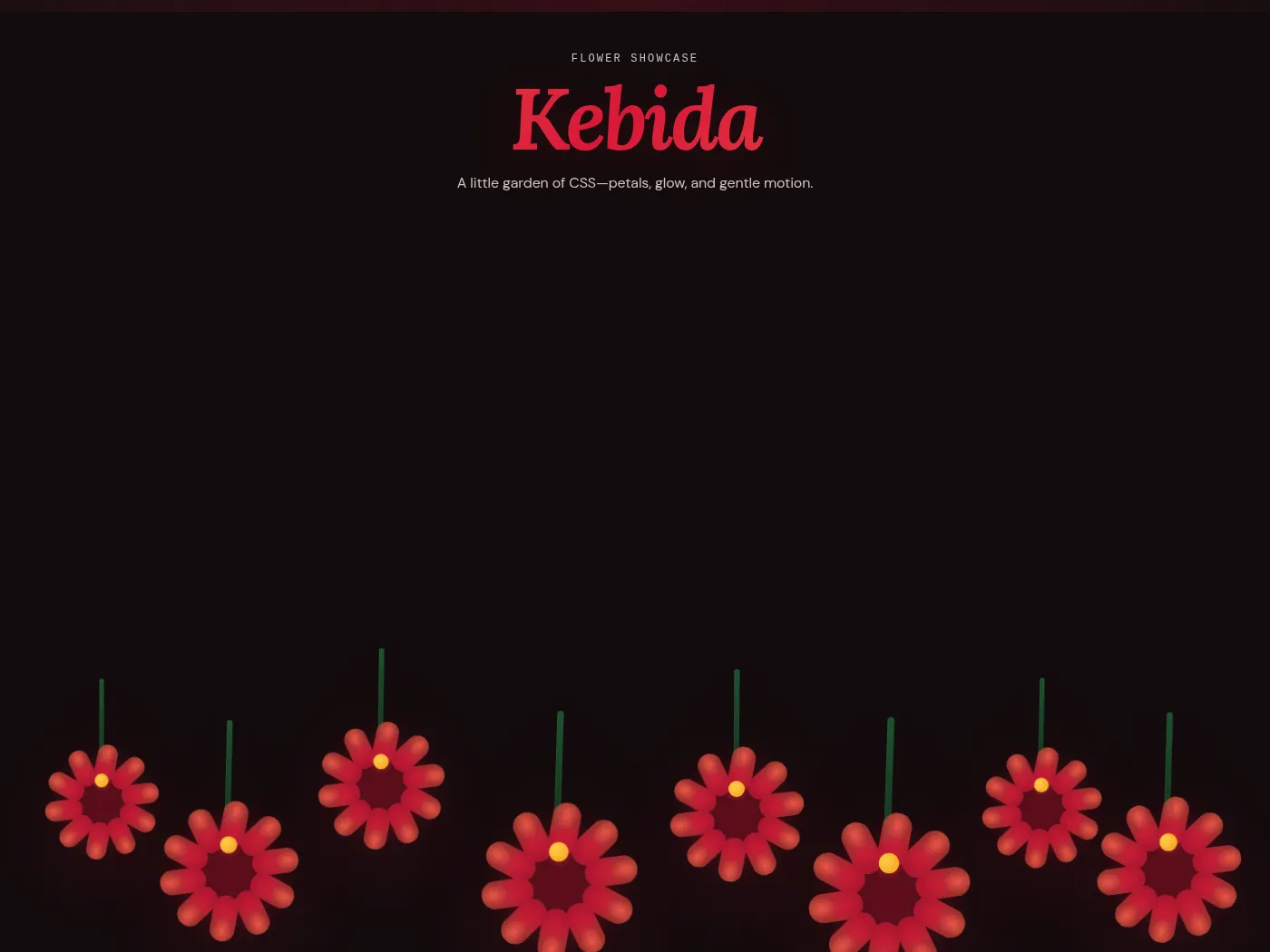 Kebida Flower Showcase