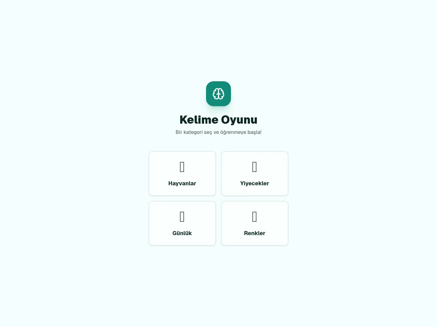 Kelime Eşleştirme Oyunu