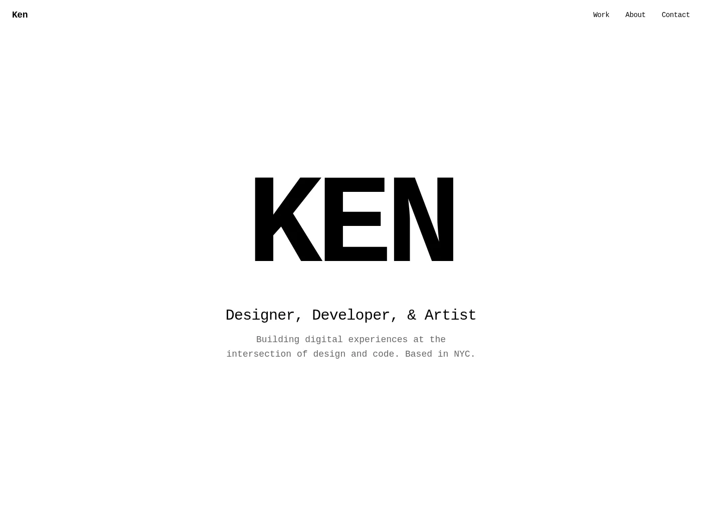 Ken Portfolio Clone