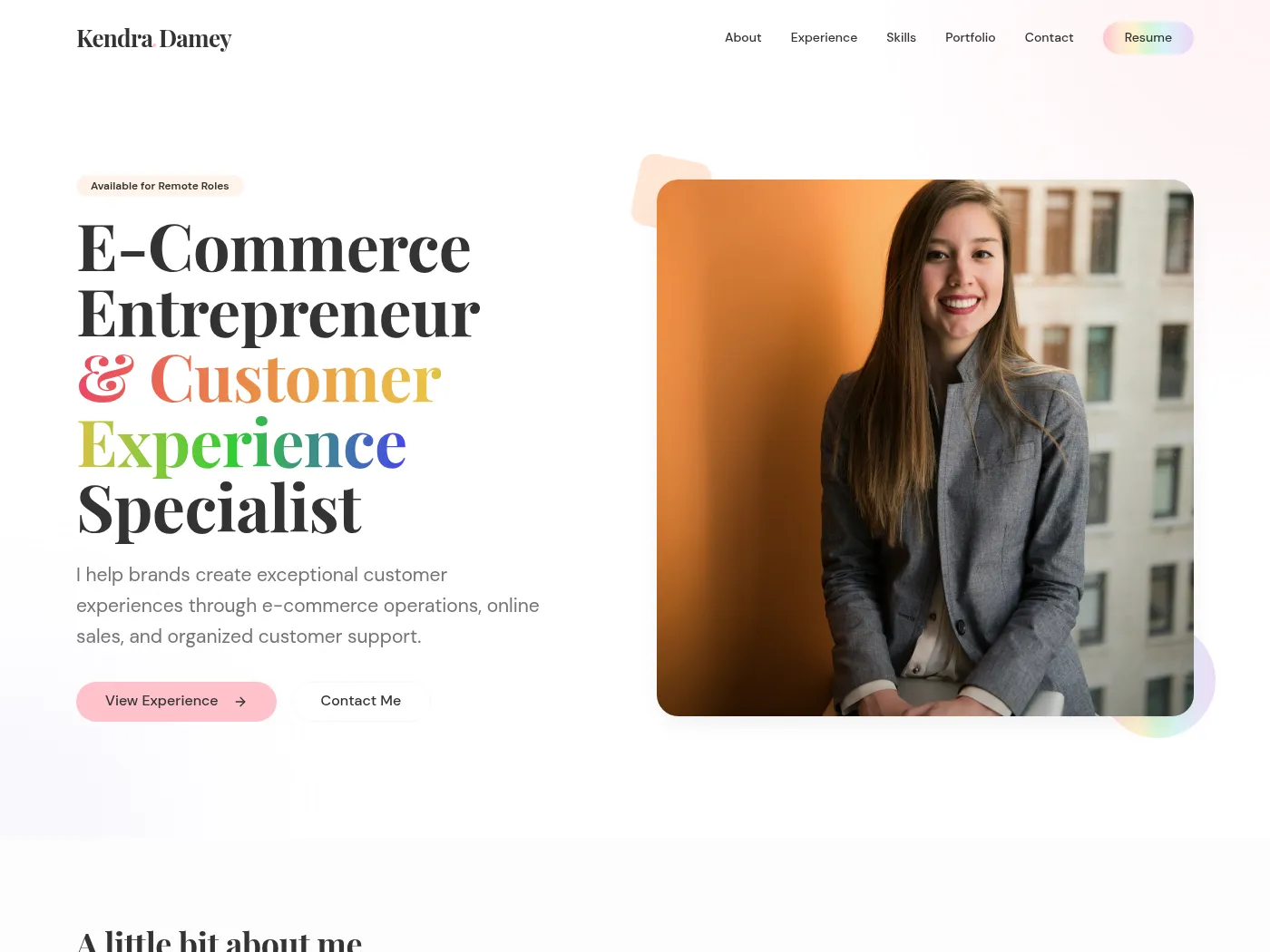 Kendra Damey Portfolio