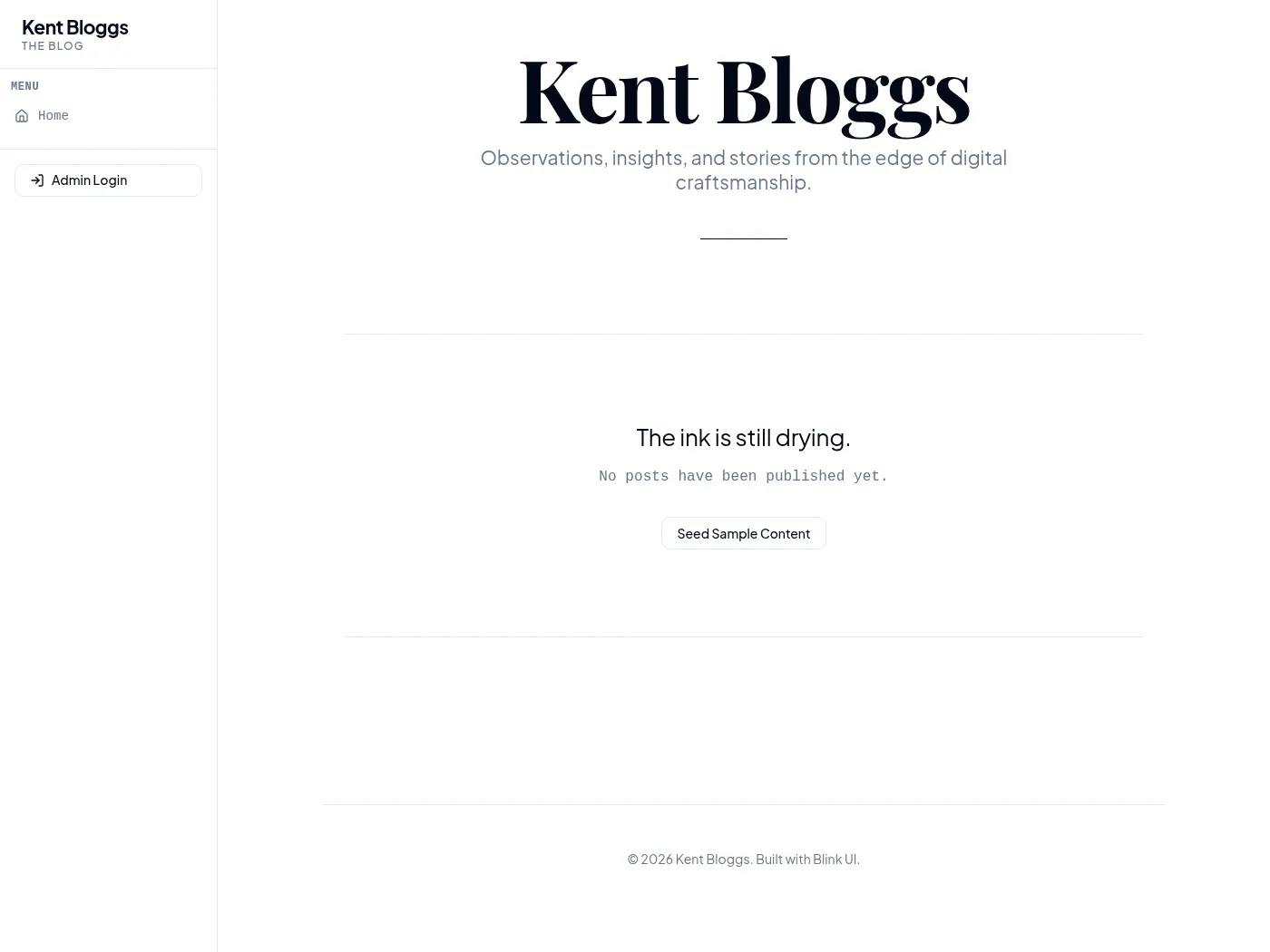 Kent Bloggs Blog