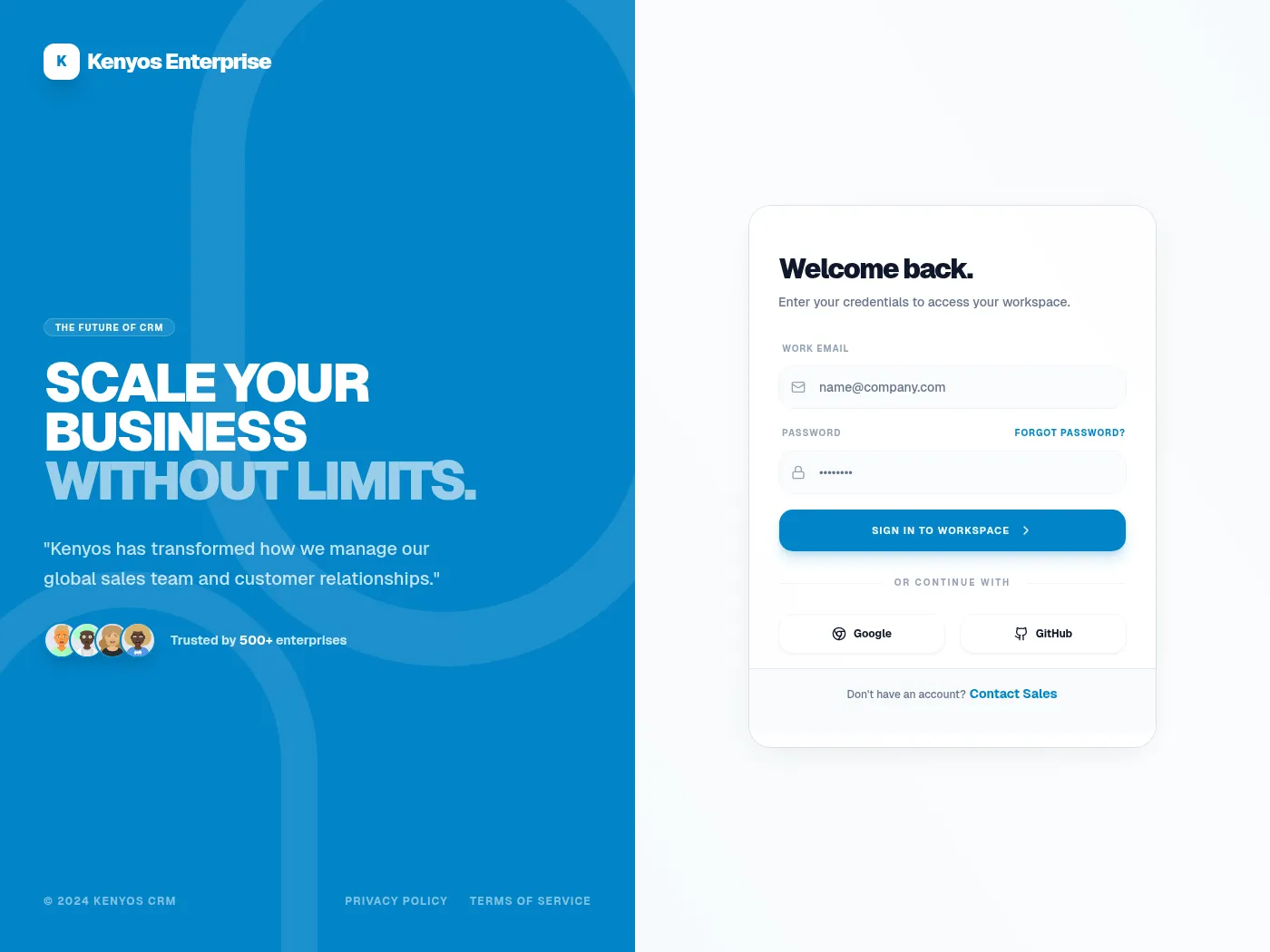 Kenyos CRM Platform