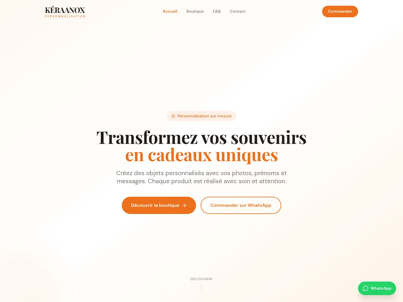 Kéraanox Personnalisation Shop
