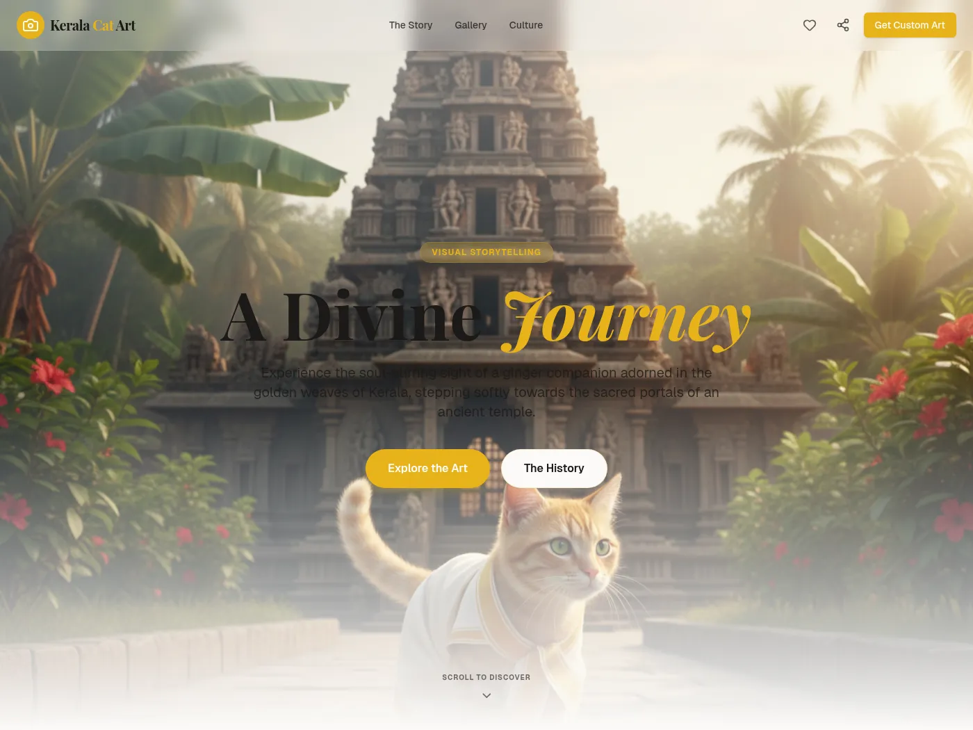 Kerala Cat Art