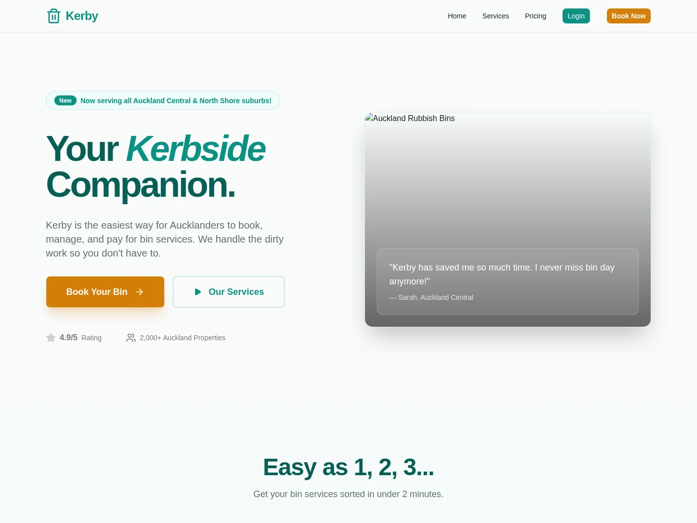 Kerby Bin Booking