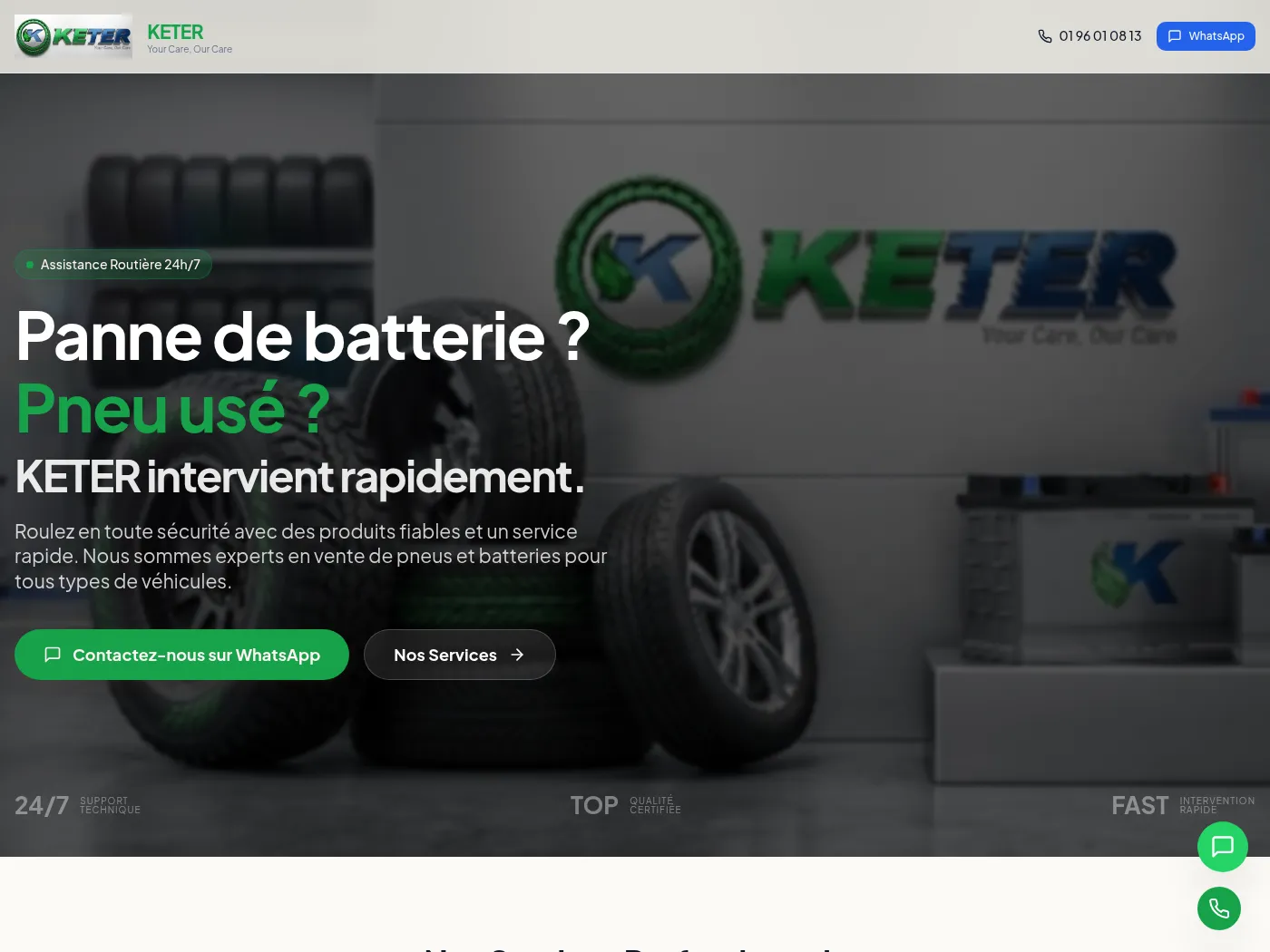KETER Auto Services Site