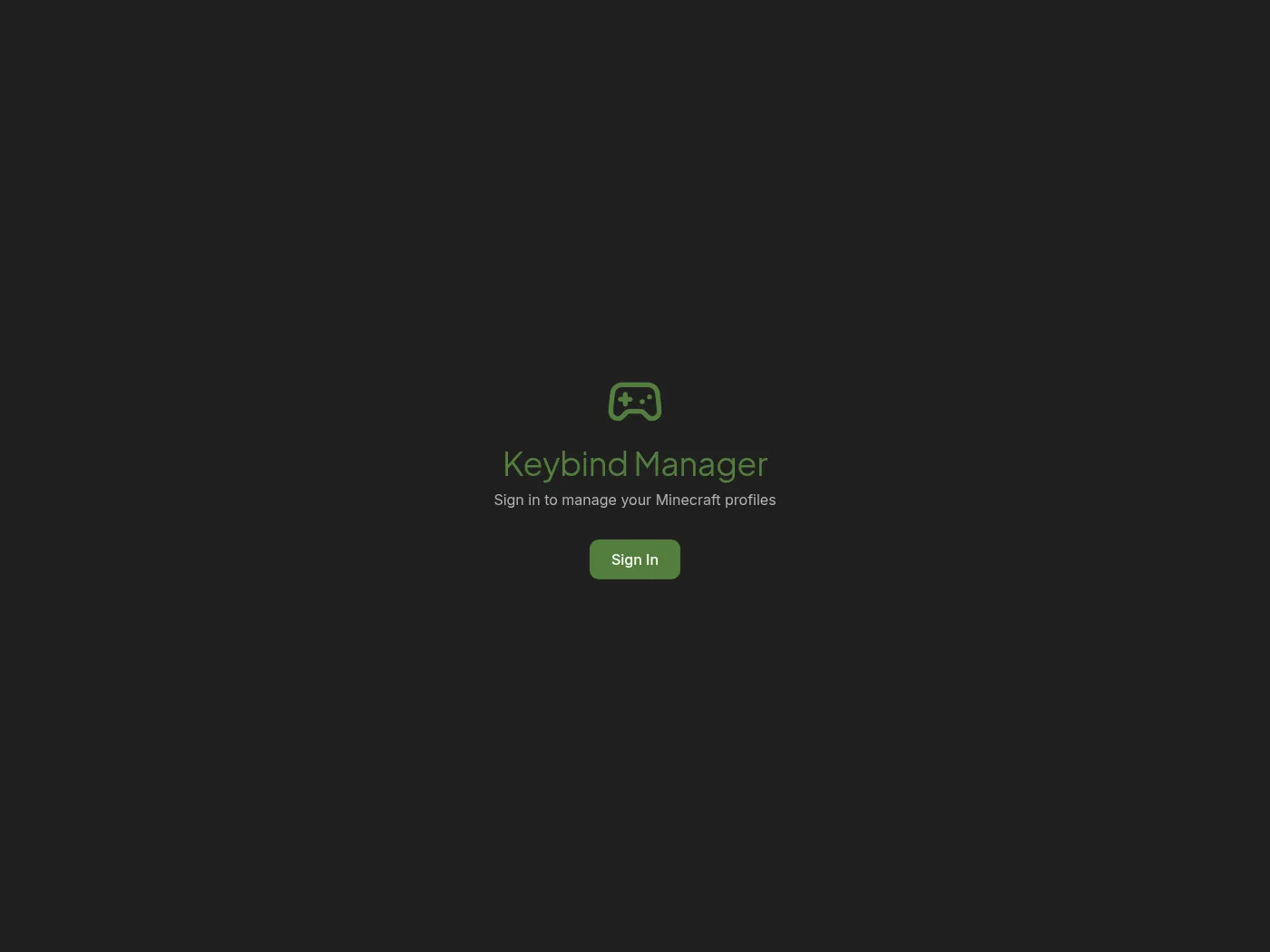 Keybind Profile Manager