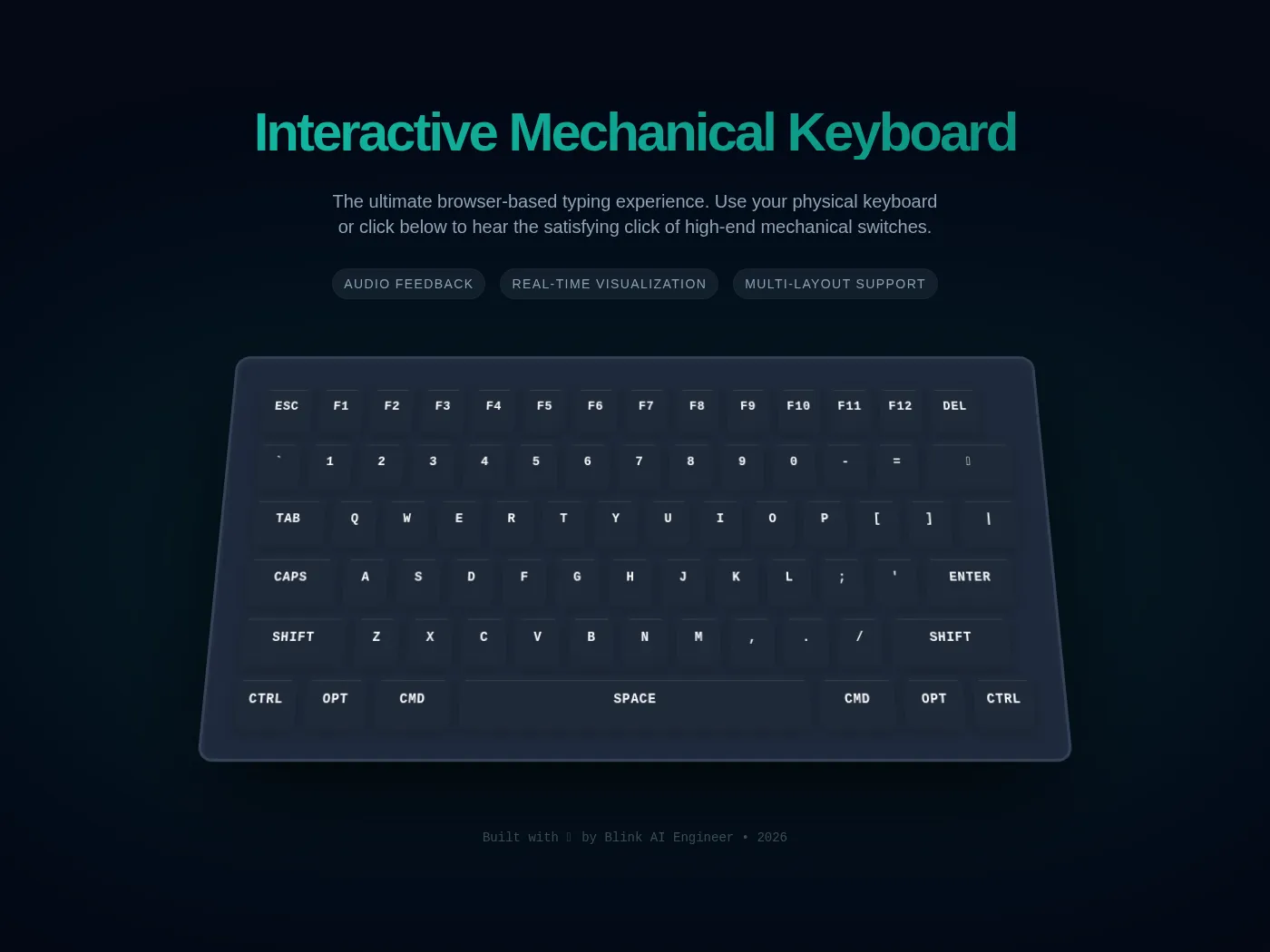 Interactive Keyboard Demo