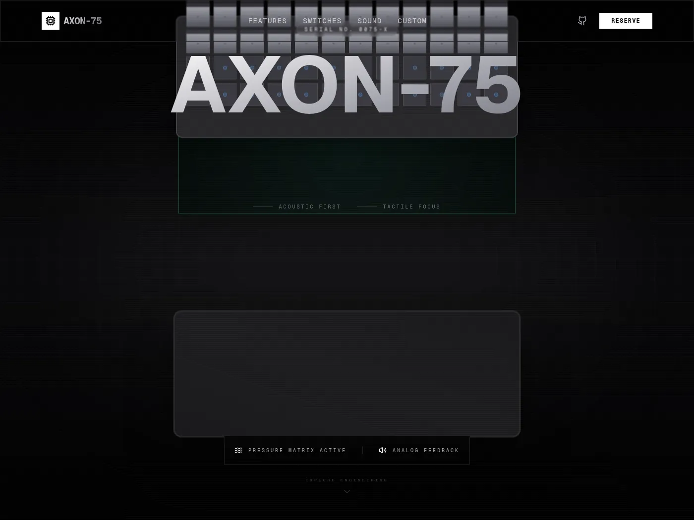 Cinematic Keyboard Landing