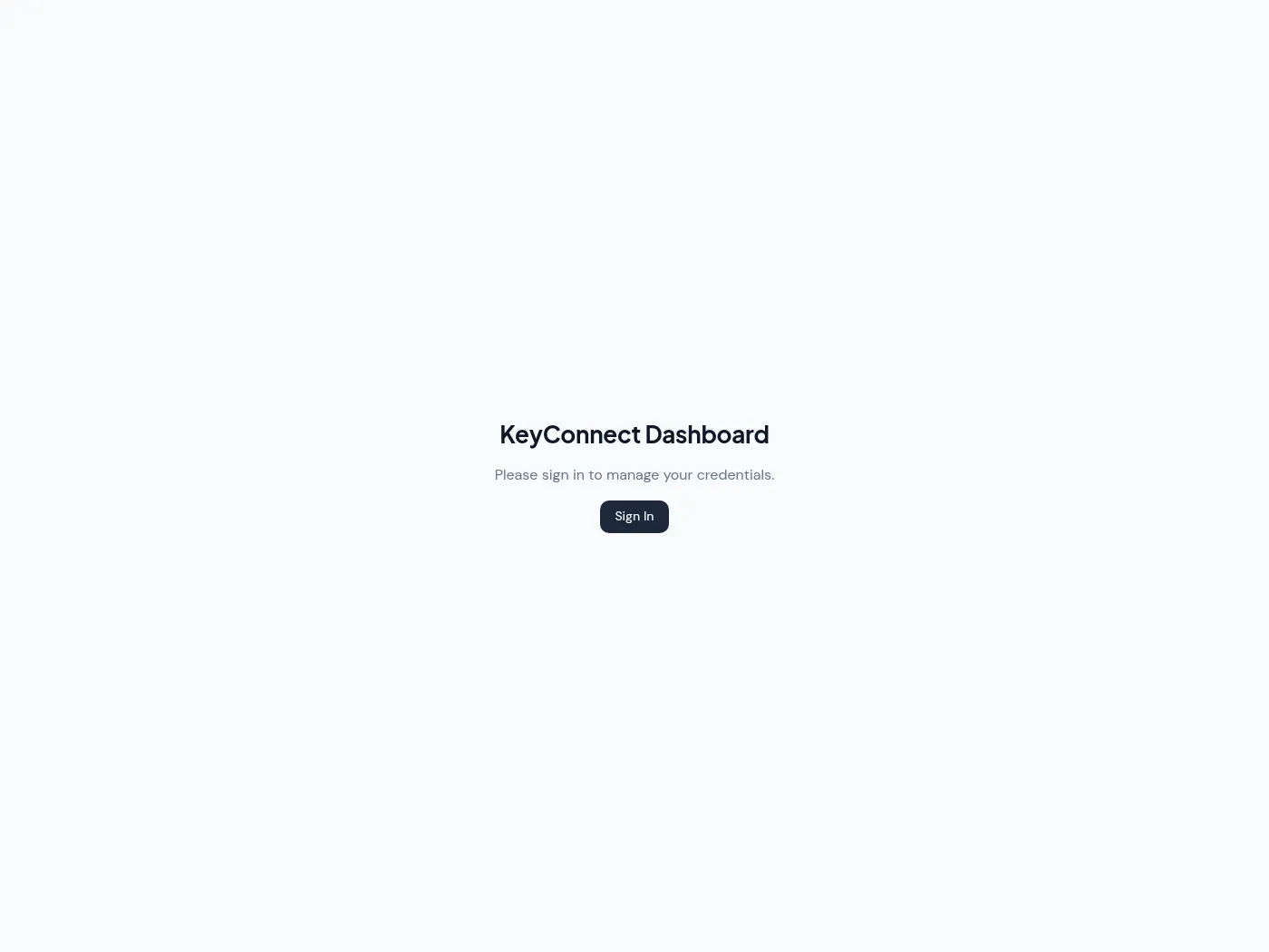 KeyConnect Dashboard
