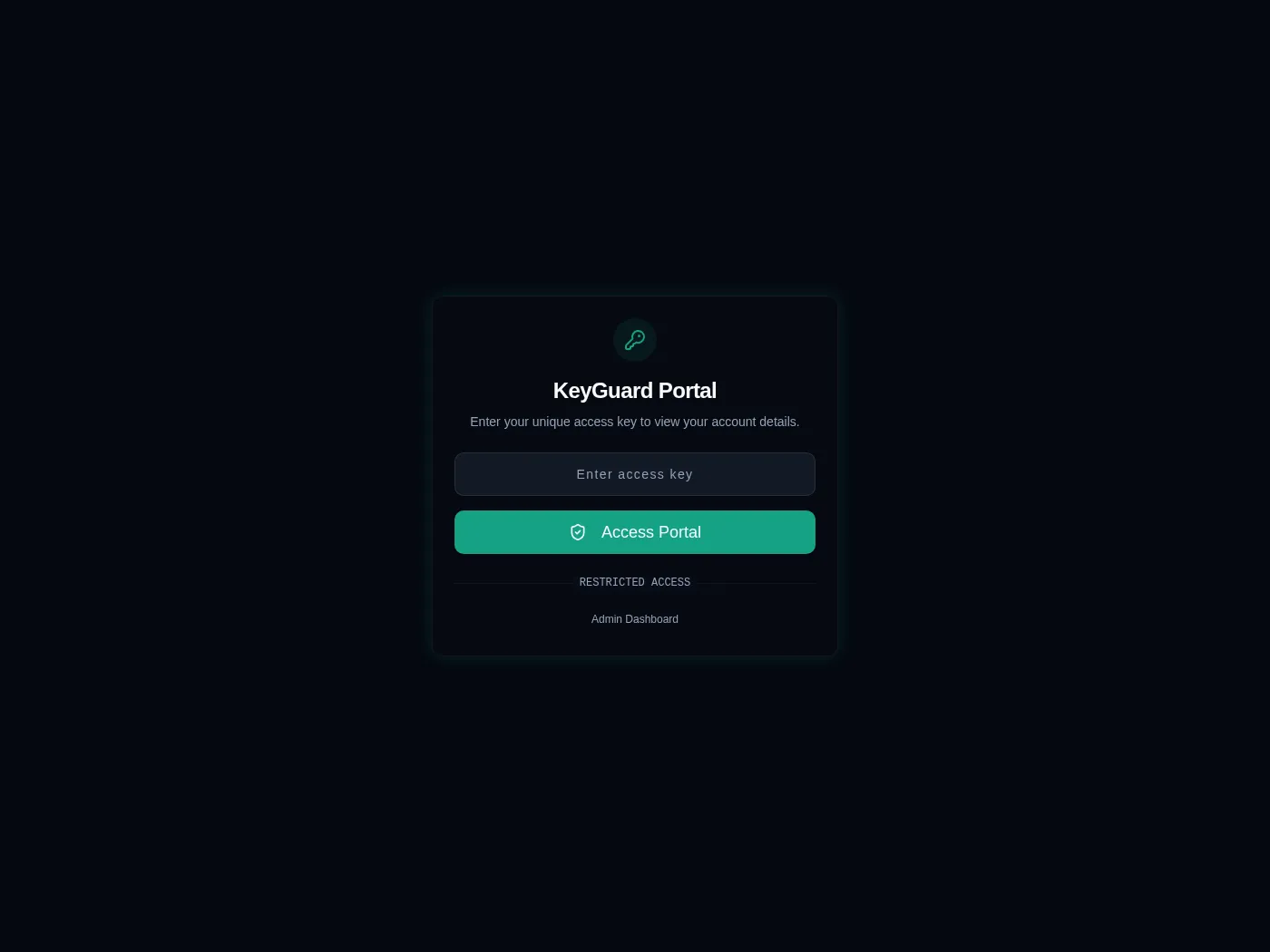 KeyGuard Portal