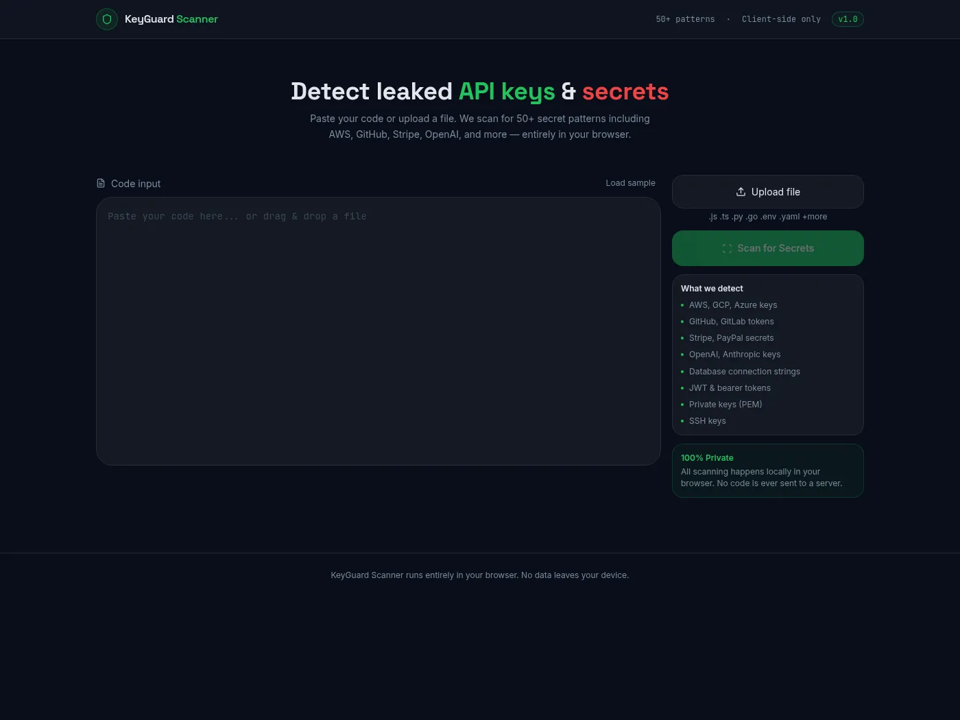 KeyGuard Scanner