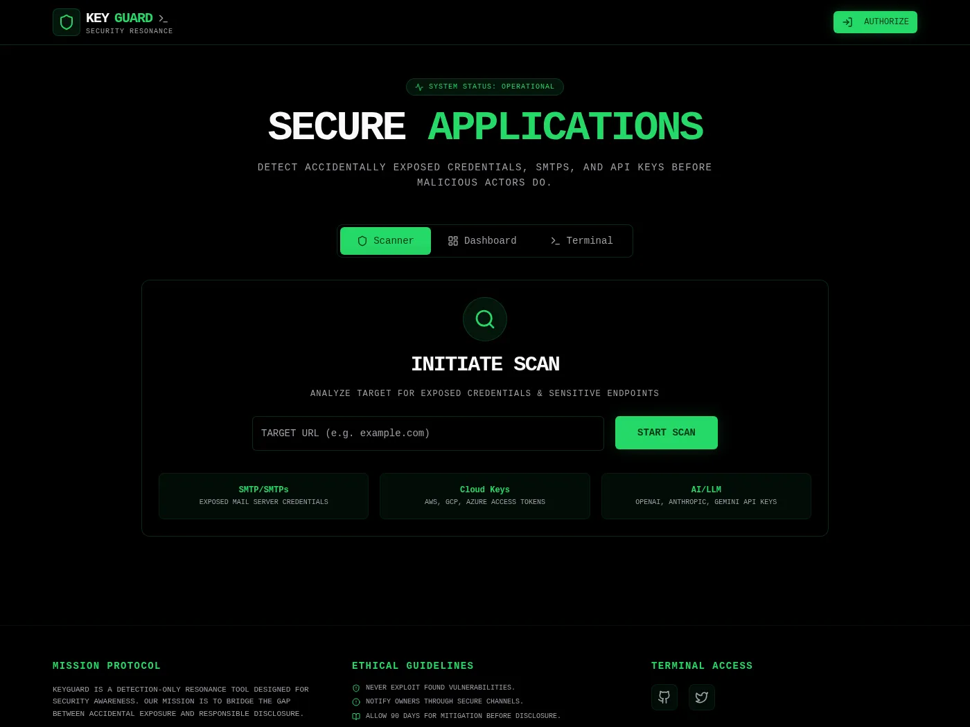 KeyGuard Scanner