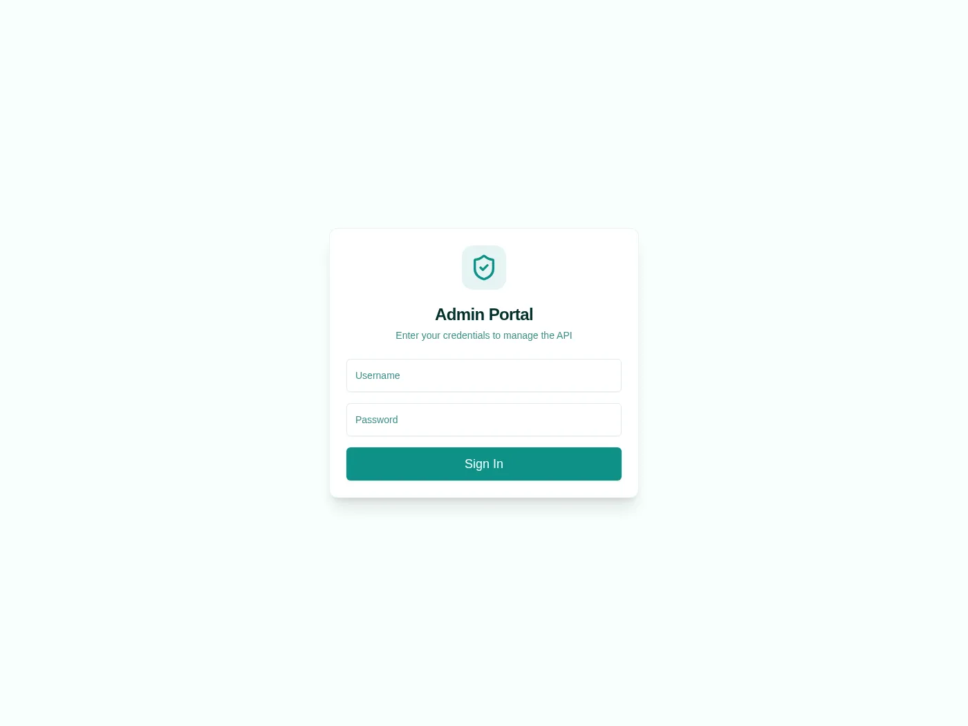 Keys & Users Admin API