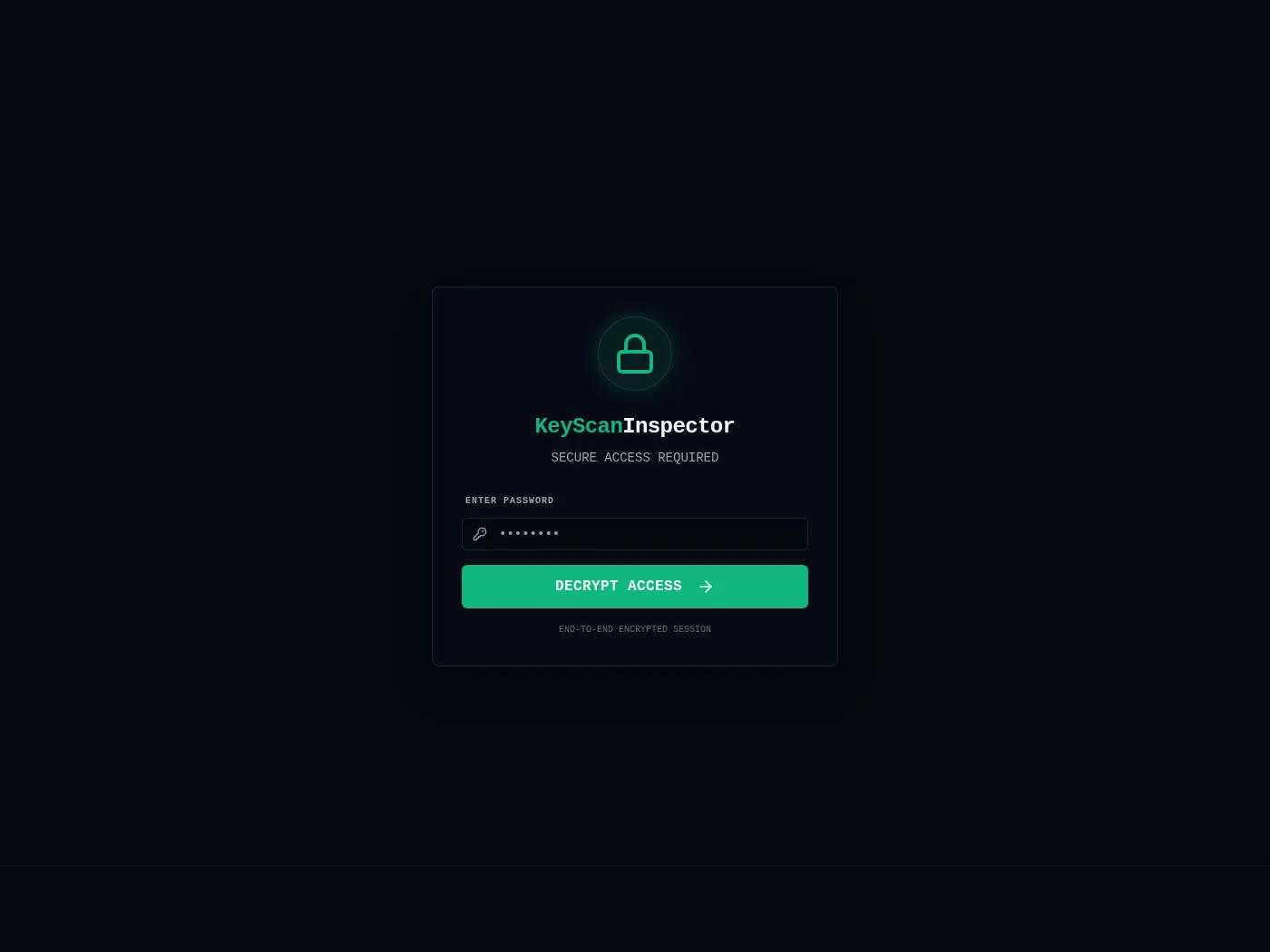 KeyScan Inspector