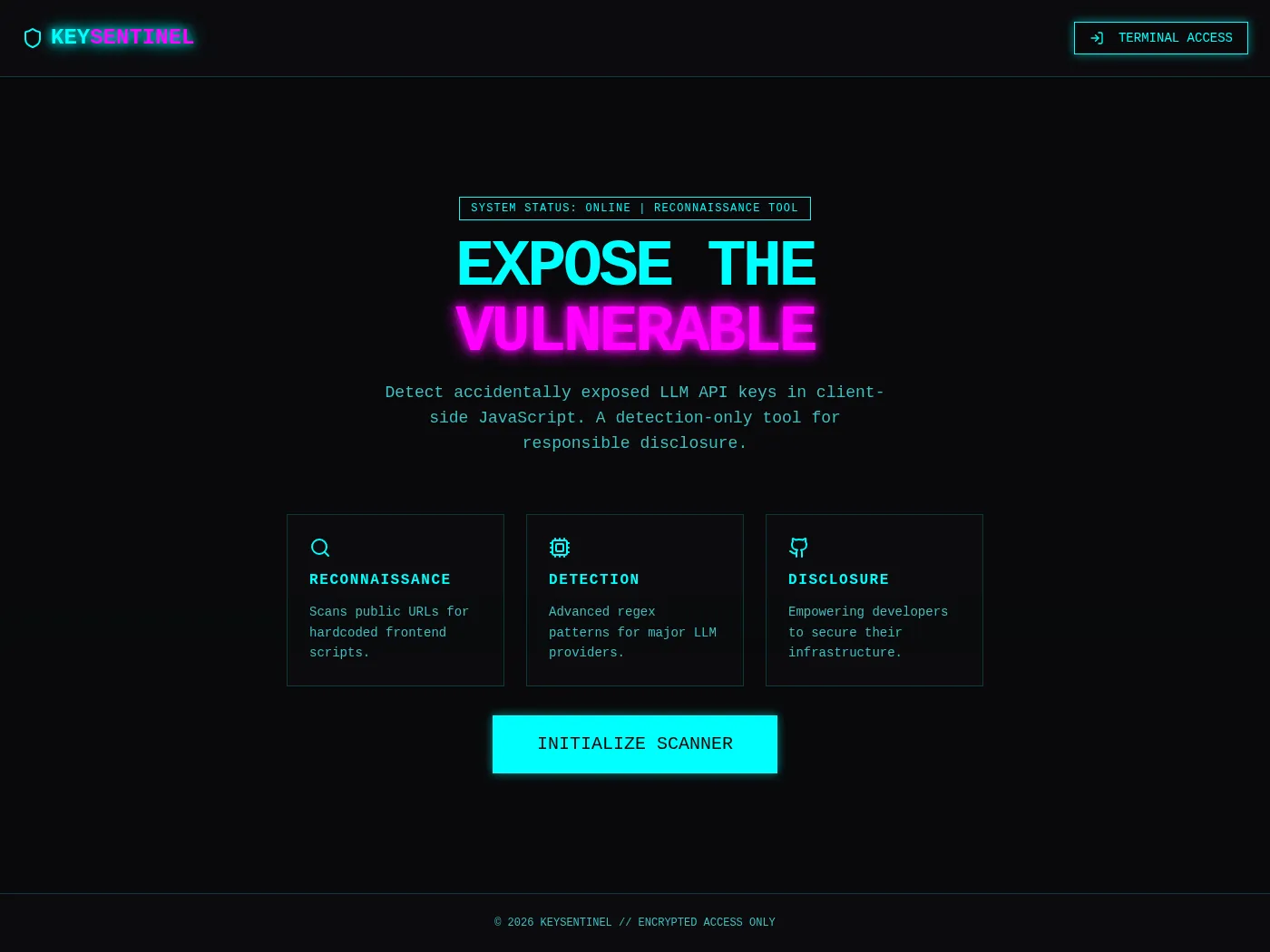 KeySentinel Scanner
