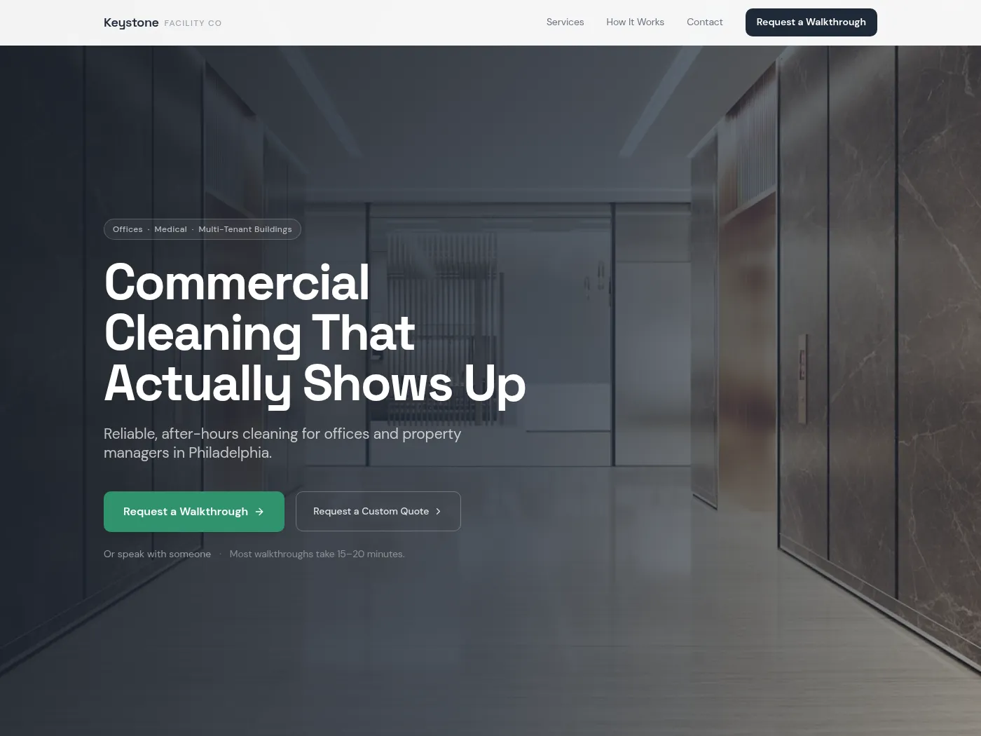 Keystone Walkthrough Site