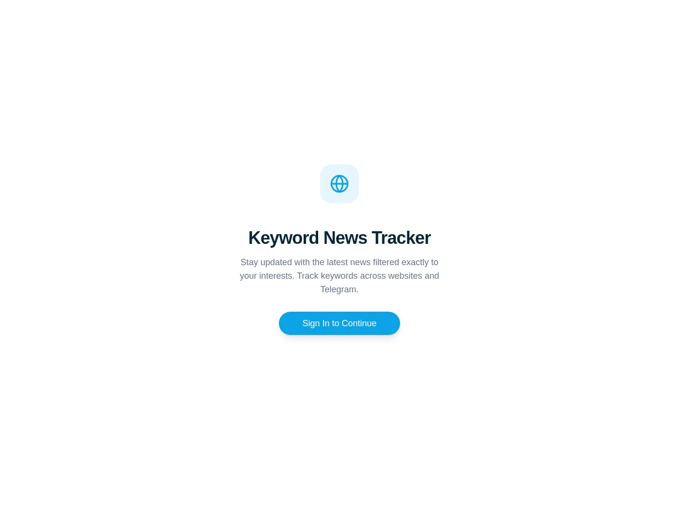 Keyword News Tracker