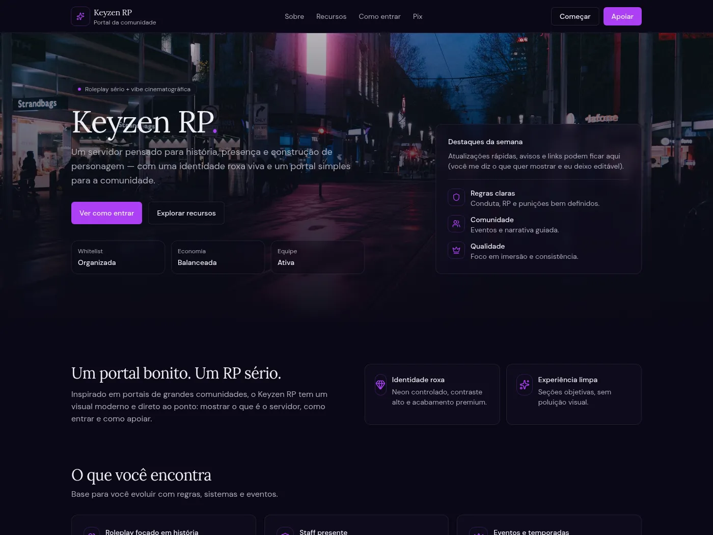Keyzen RP Portal