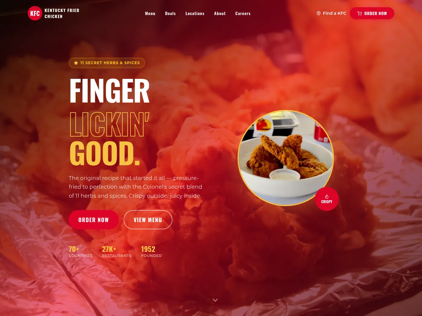 KFC Web Redesign