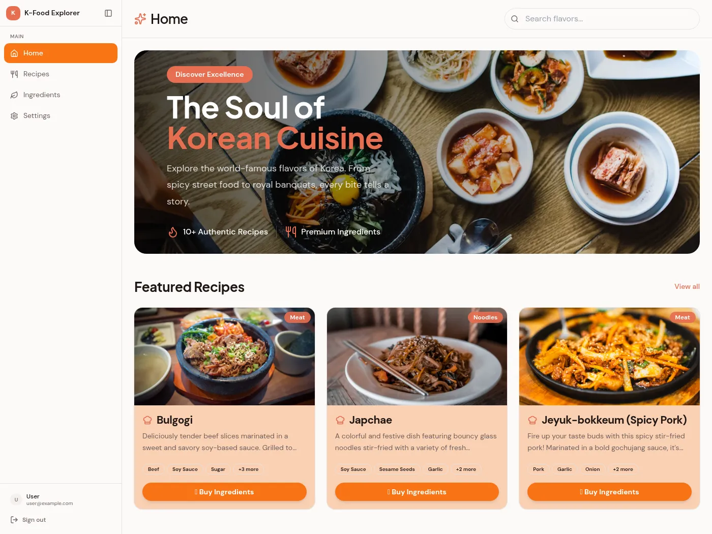 K-Food Explorer