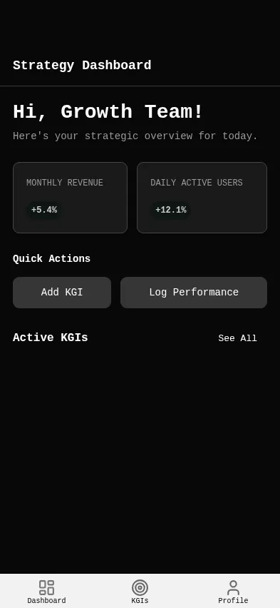 KGI Metrics Tracker
