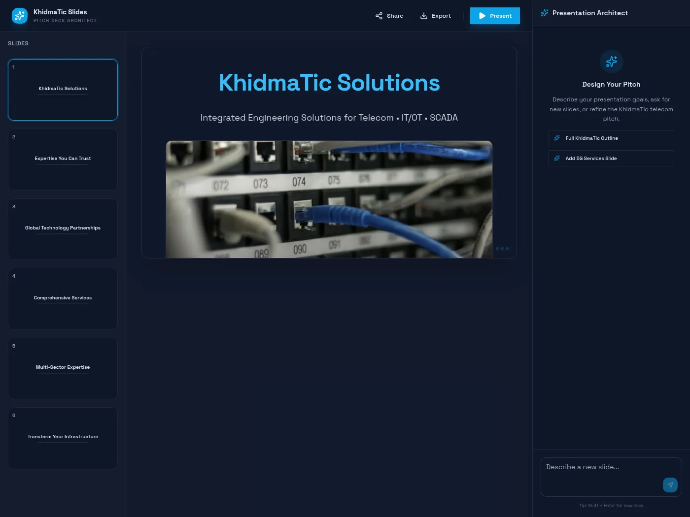 KhidmaTic Pitch Deck