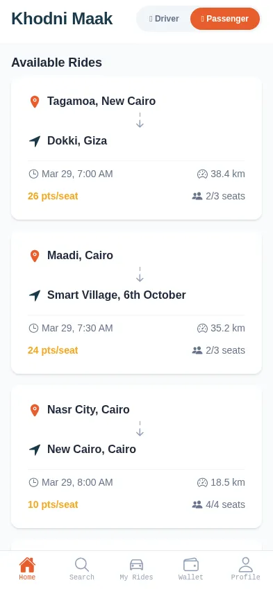 Khodni Maak Carpooling