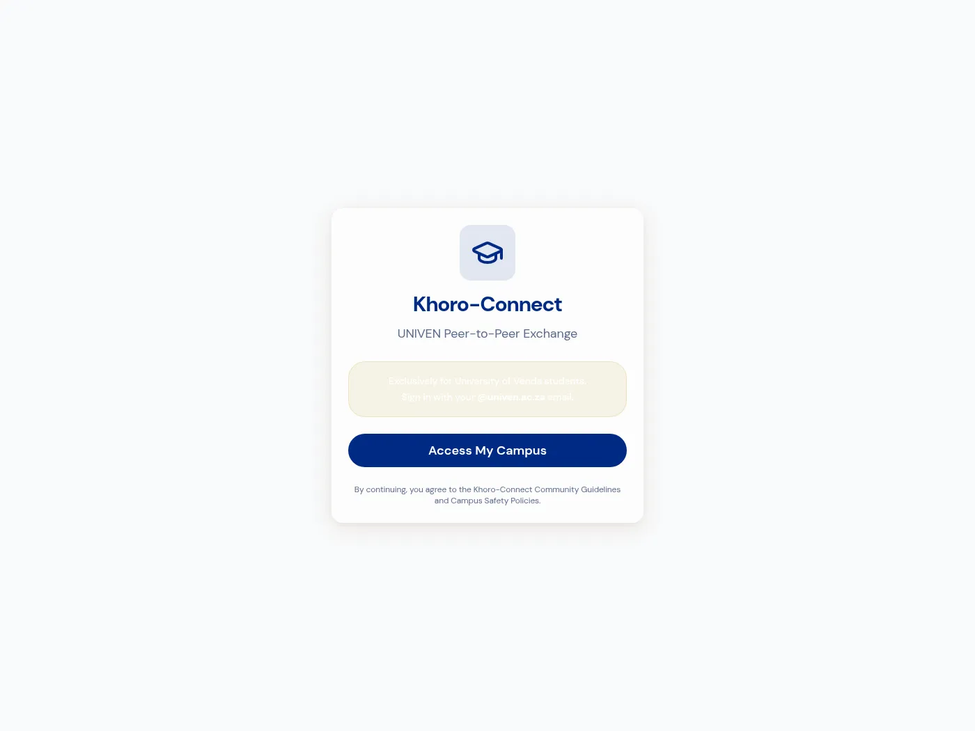 Khoro-Connect UNIVEN Exchange