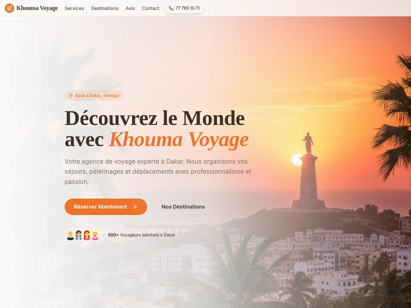 Khouma Voyage Website