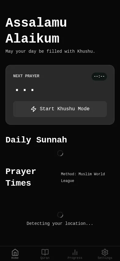 Khushu Mode Spiritual App