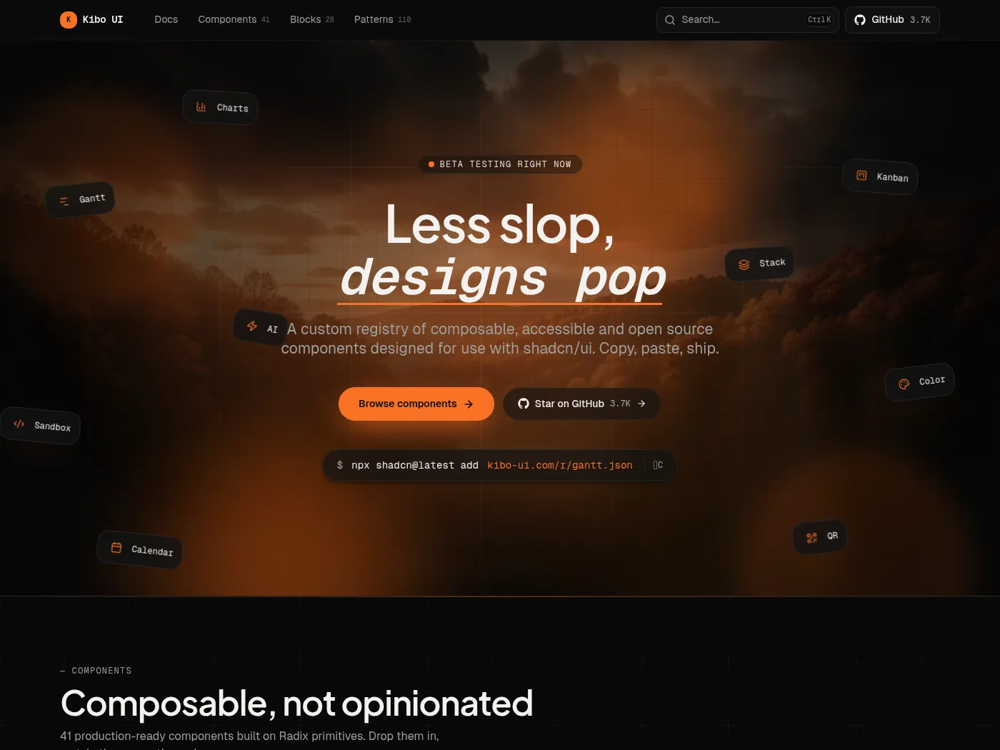Kibo UI Clone