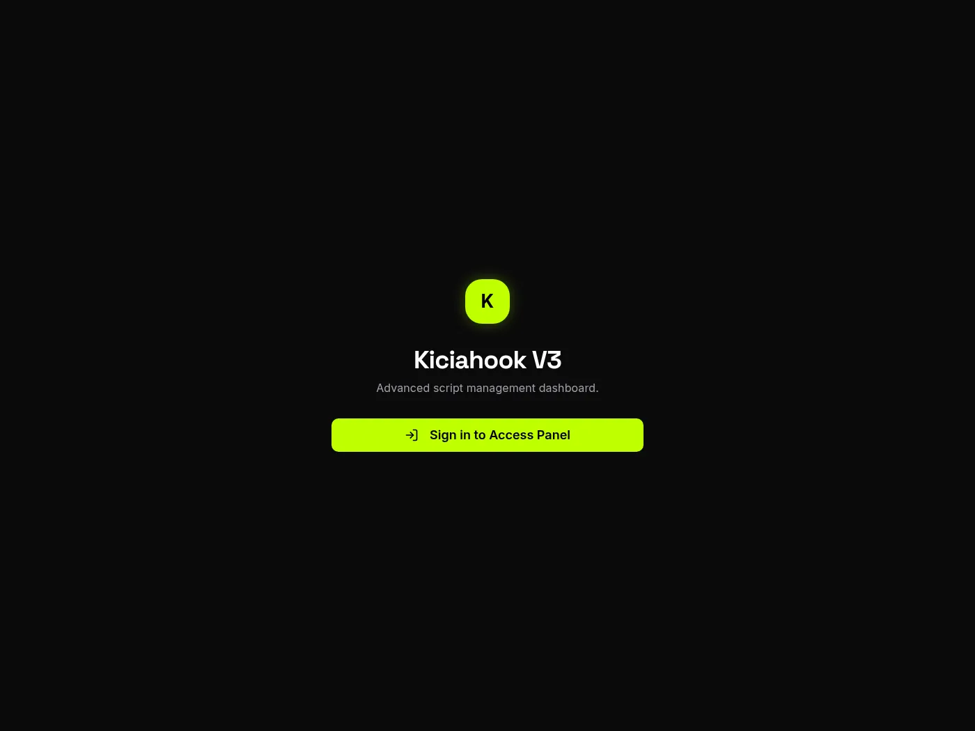 Kiciahook Script Panel