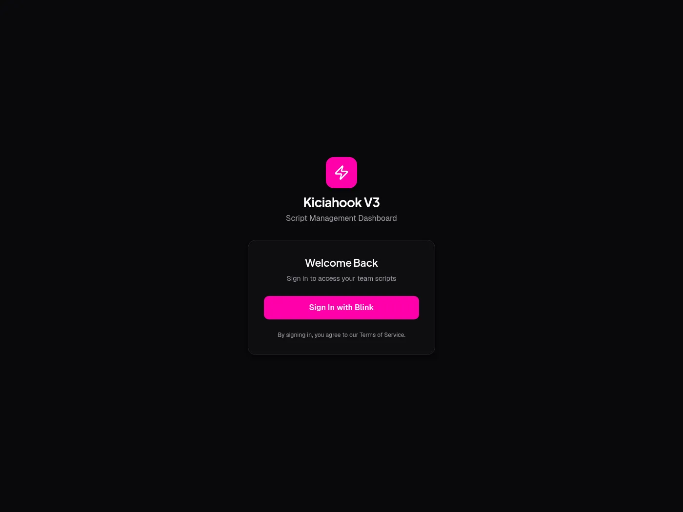 Kiciahook V3 Dashboard