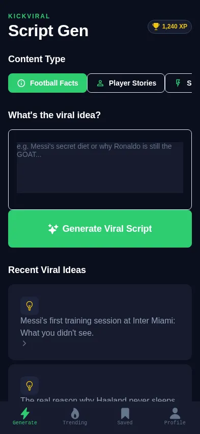 KickViral Football Creator